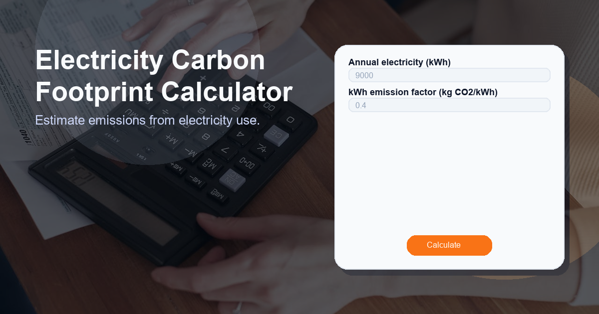 Electricity Carbon Footprint Calculator - CleanEnergyBusinessCouncil.com
