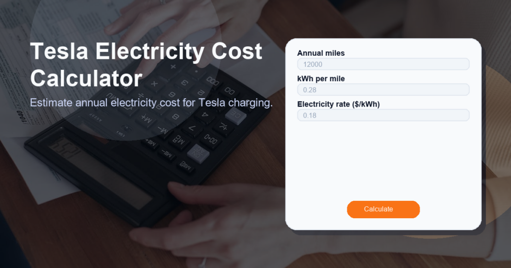 Tesla Electricity Cost Calculator - CleanEnergyBusinessCouncil.com