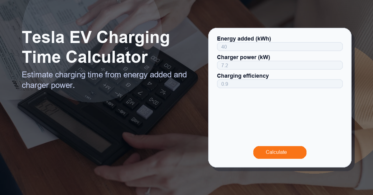 Tesla EV Charging Time Calculator - CleanEnergyBusinessCouncil.com