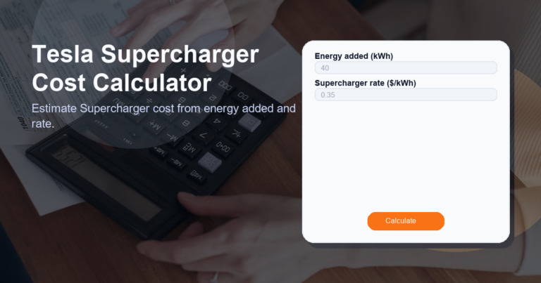 Tesla Supercharger Cost Calculator - CleanEnergyBusinessCouncil.com